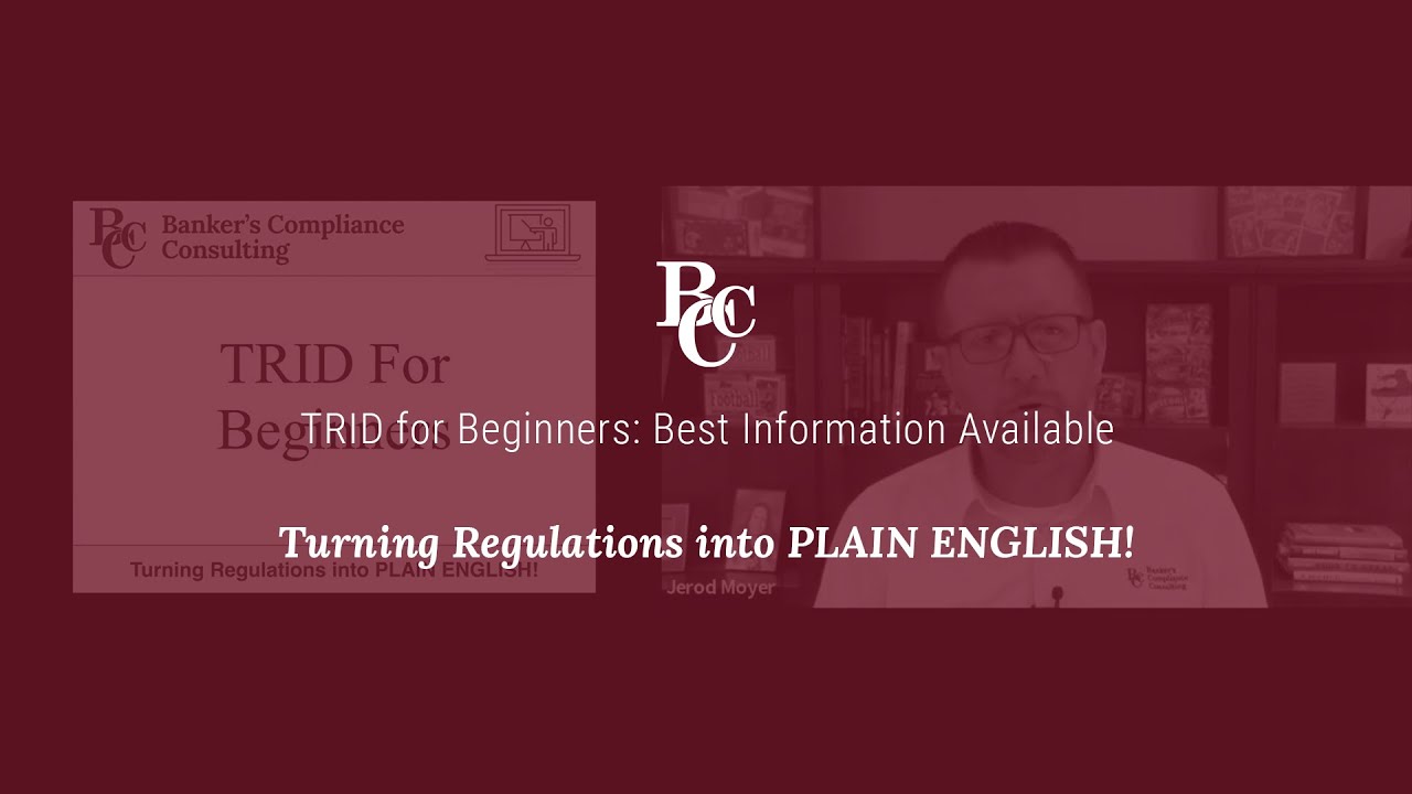 TRID for Beginners: Best Information Available - YouTube