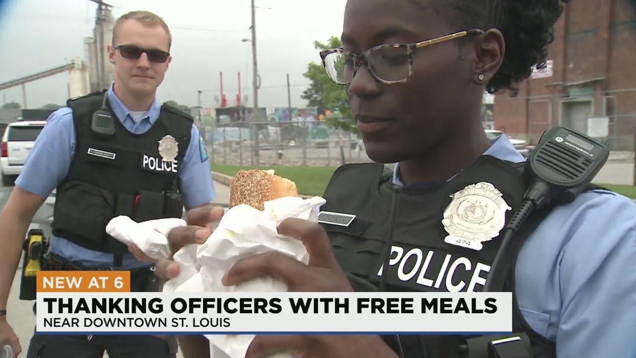 Local businesses give 220 St. Louis police officers a free meal in ...