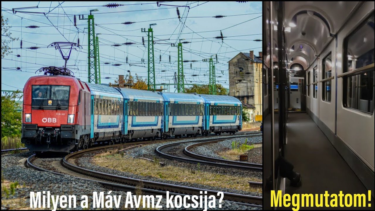 Utazás a MÁV Amz kocsijában, ELSŐ OSZTÁLYON! - YouTube