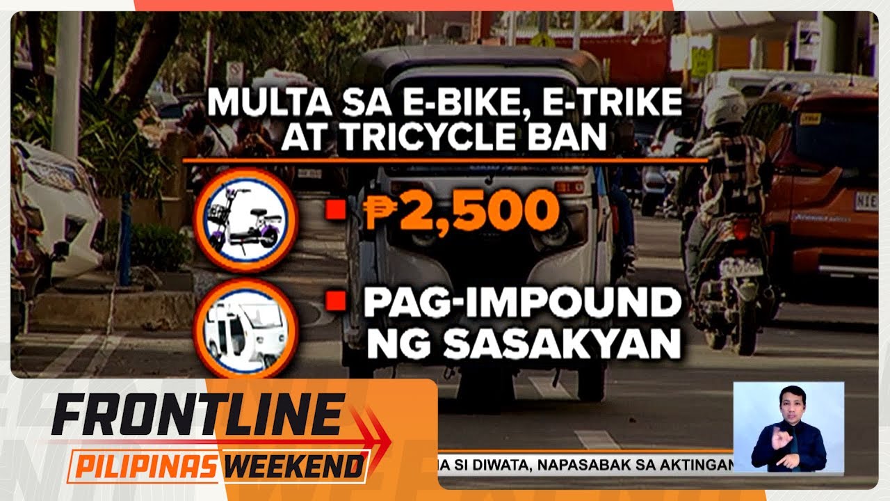 E-bike, bawal na sa main roads sa Metro Manila simula Lunes | Frontline ...