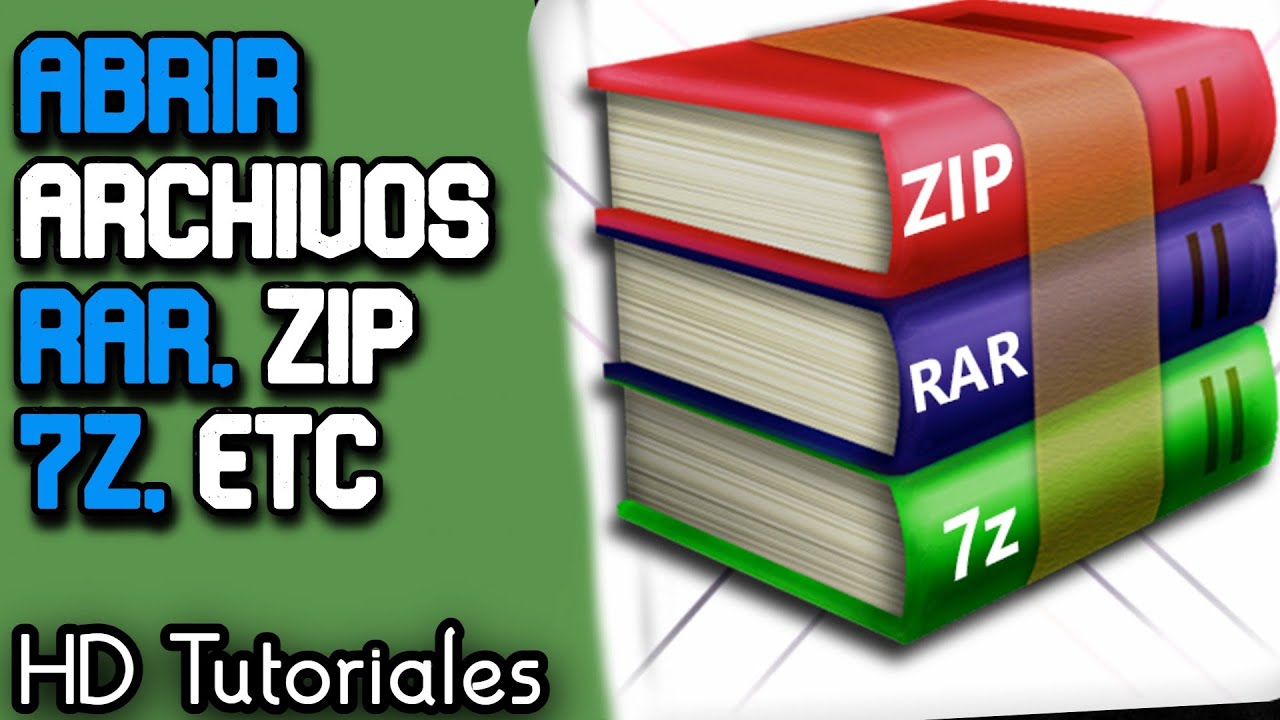 Como abrir los archivos rar, zip, 7z y más - YouTube