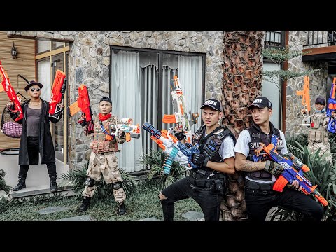 SEAL X Nerf War : Brave SWAT Warriors Nerf Guns Fight Group Of Dr Ken Crazy Rescue Policeman