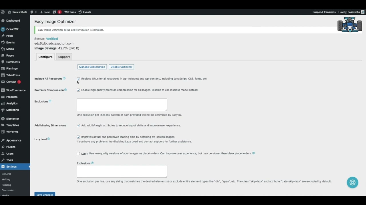 Using Easy Image Optimizer - YouTube