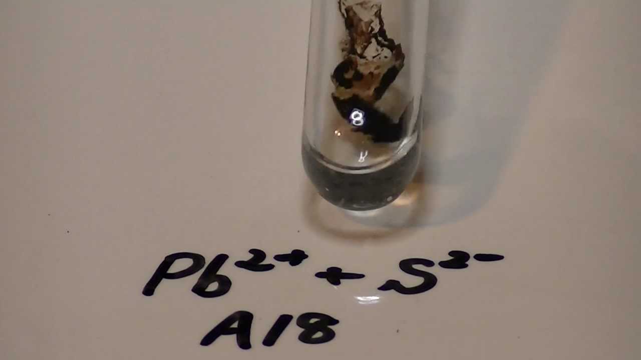 A18鉛イオンと硫化物イオン Pb2+＋S2-.MTS - YouTube
