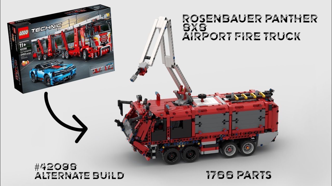 LEGO Technic #42098 Alternate Build: Fire Truck Rosenbauer Panther 8x8 ...