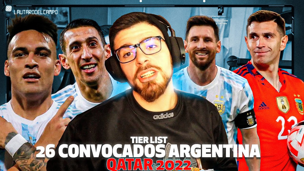 TIER LIST 26 CONVOCADOS QATAR 2022 DEFINITIVO - YouTube