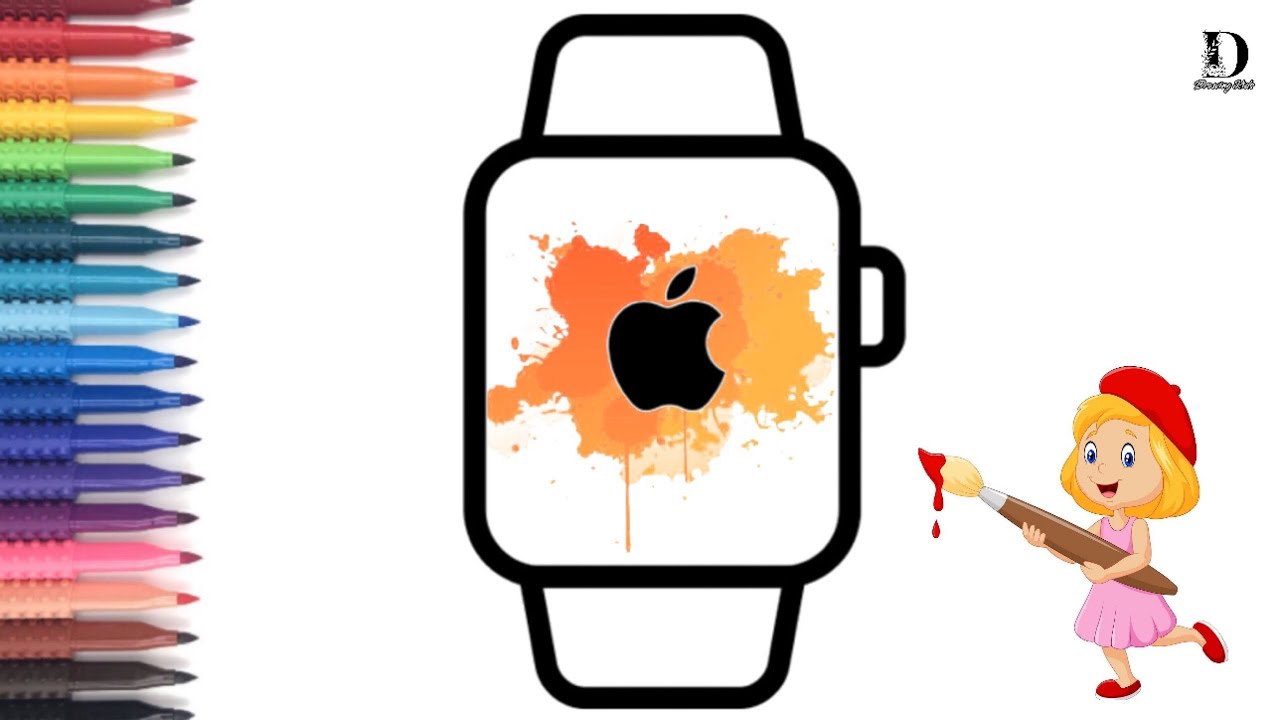 How To Draw Apple Watch Ultra | Easy Drawing Apple Watch | Apple - YouTube