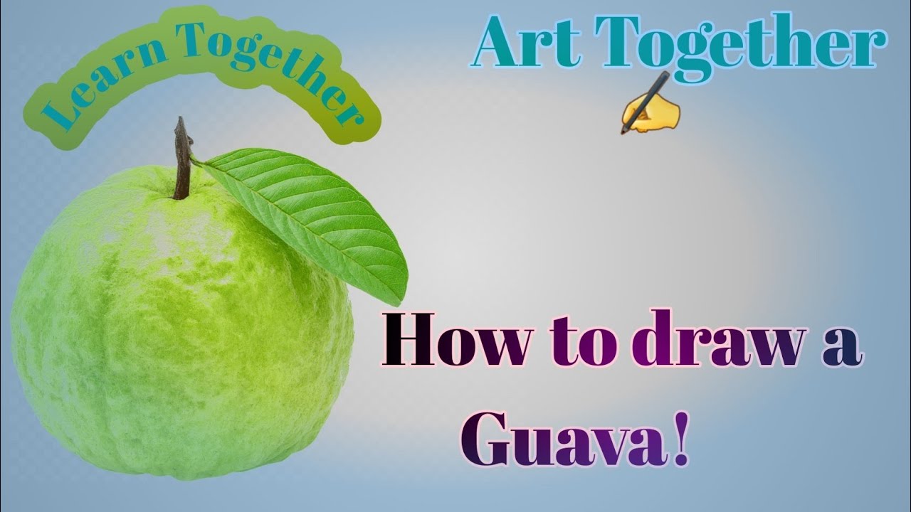 How to draw a Guava - YouTube
