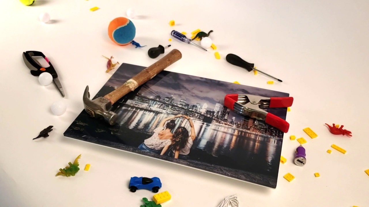 Testing Acrylic Prints with Hammers at Canvas on Demand - YouTube