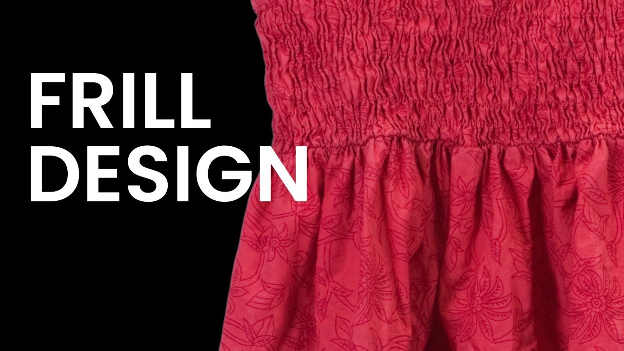 Frill Designing in Simple Way | Frill Banana - YouTube