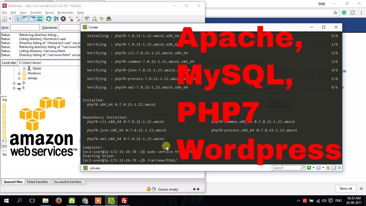 Apache, MySQL, PHP7 - Wordpress - on Linux for free with Amazon Web Services (AWS) - Side Study ...