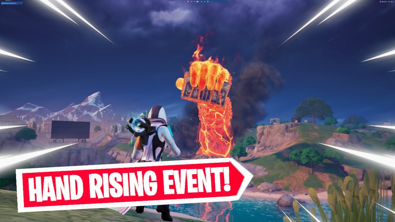 FORTNITE HAND RISING EVENT & Titan Hand Event! - YouTube
