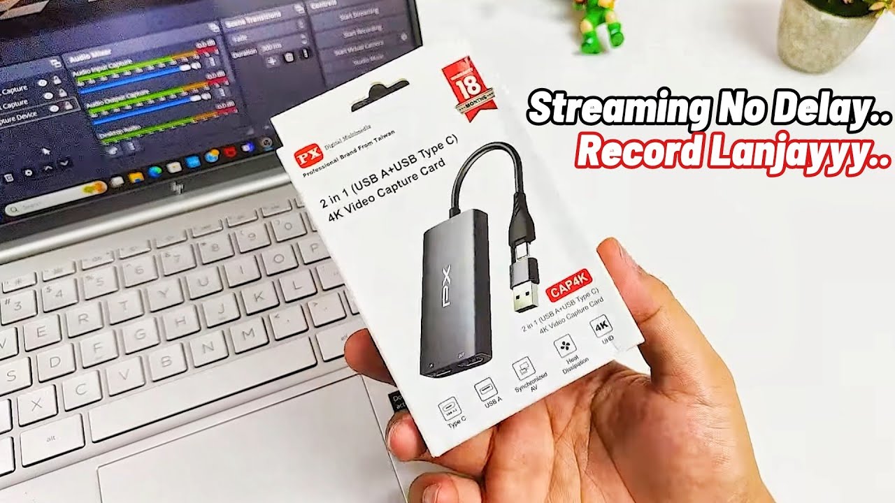 STREAMING NO DELAY DELAY!! VIDEO CAPTURE CARD 4K - PX CAP4K - YouTube