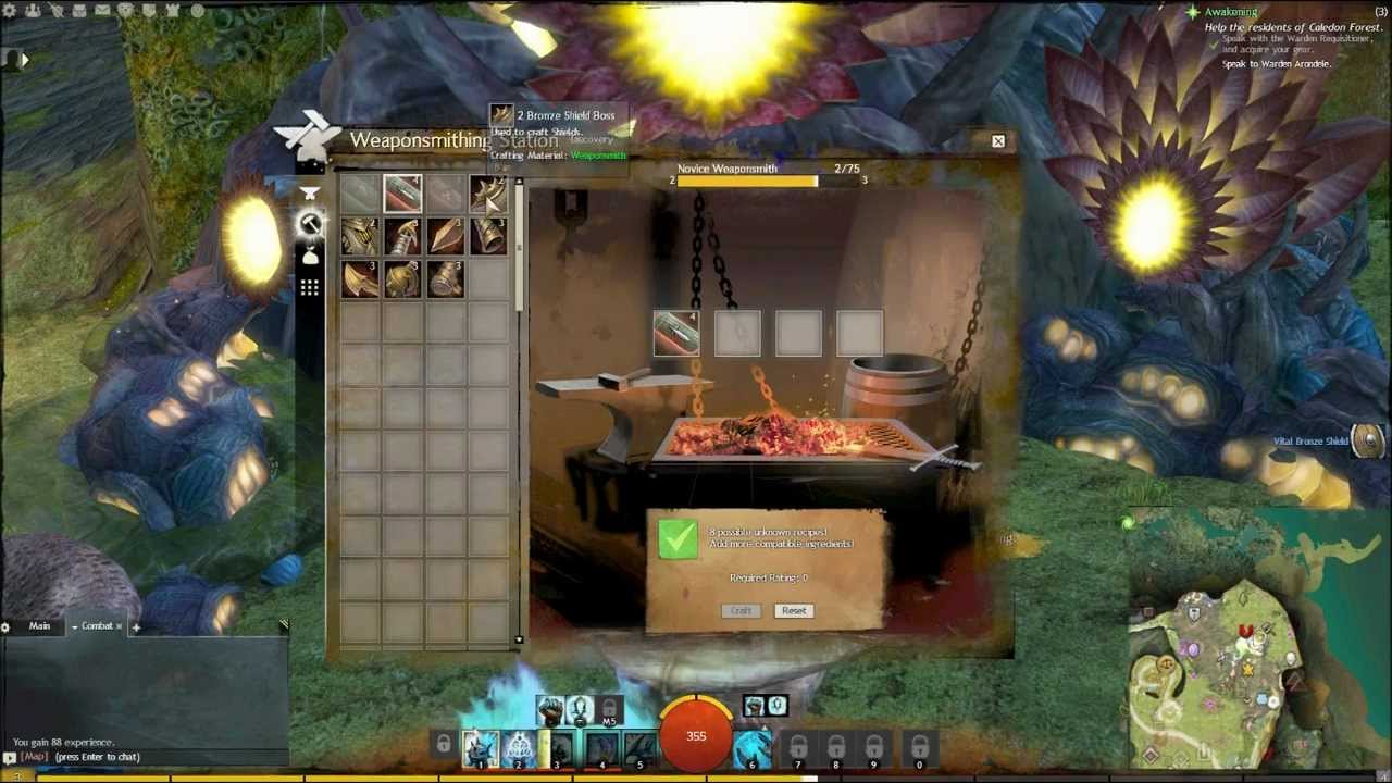 Gw2 Weaponsmith Guide 1 - 25 - YouTube