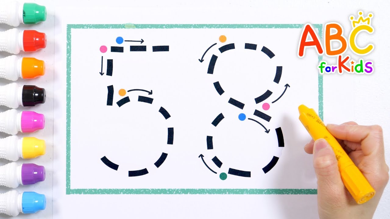 Video for preschoolers | Learn Number 58 | Find the big number, count ...