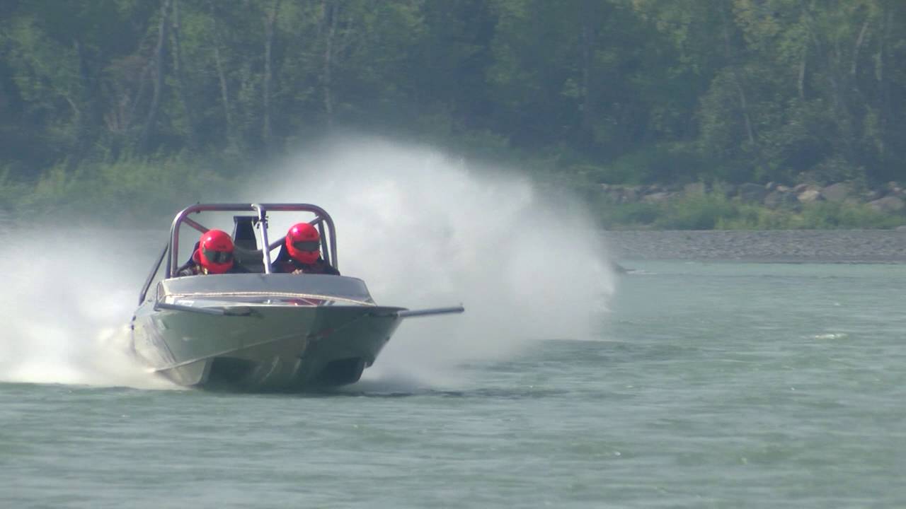 05 Mike Pooley's return as a jet boat river racing driver - YouTube