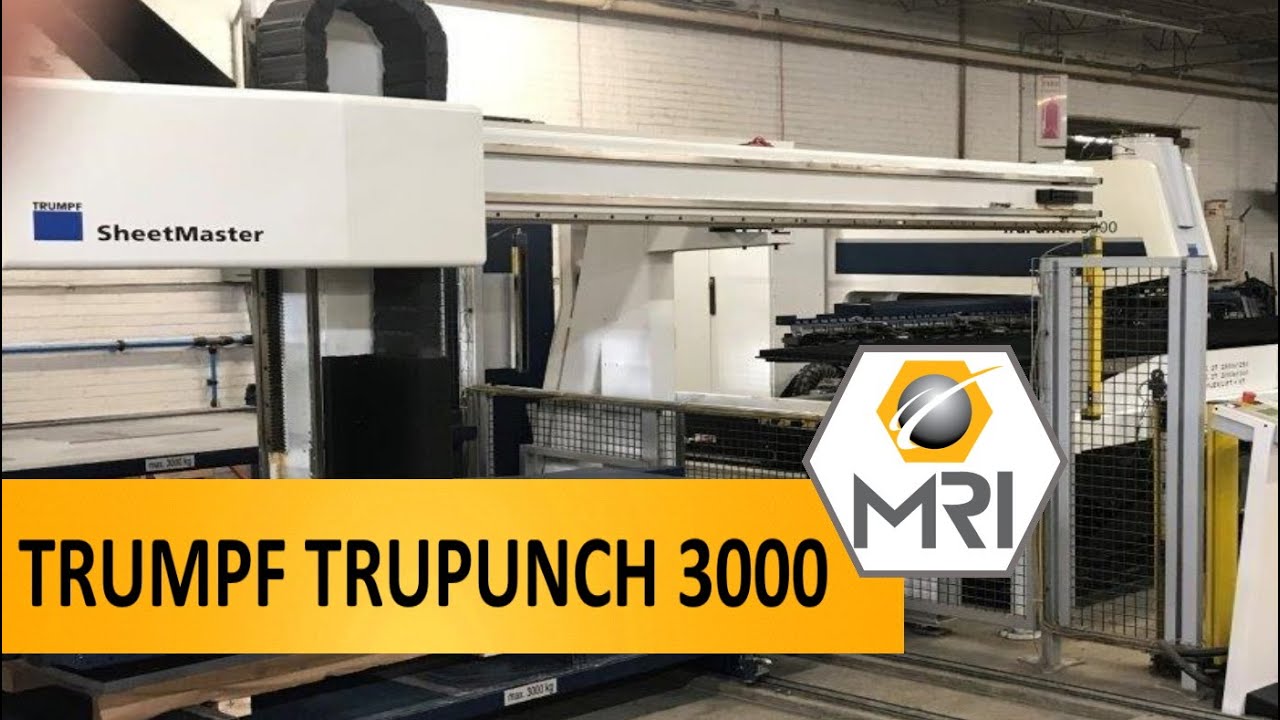 2012 TRUMPF TRUPUNCH 3000 WITH SHEETMASTER CNC TURRET PUNCH - YouTube