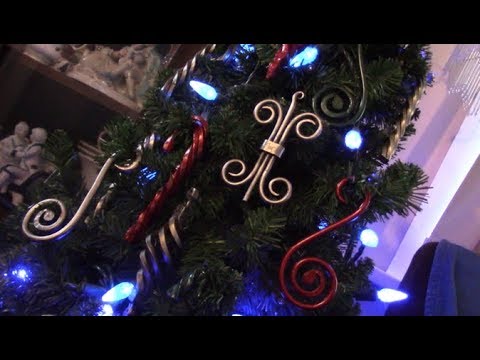 Blacksmithing - Forging various Christmas ornaments - YouTube