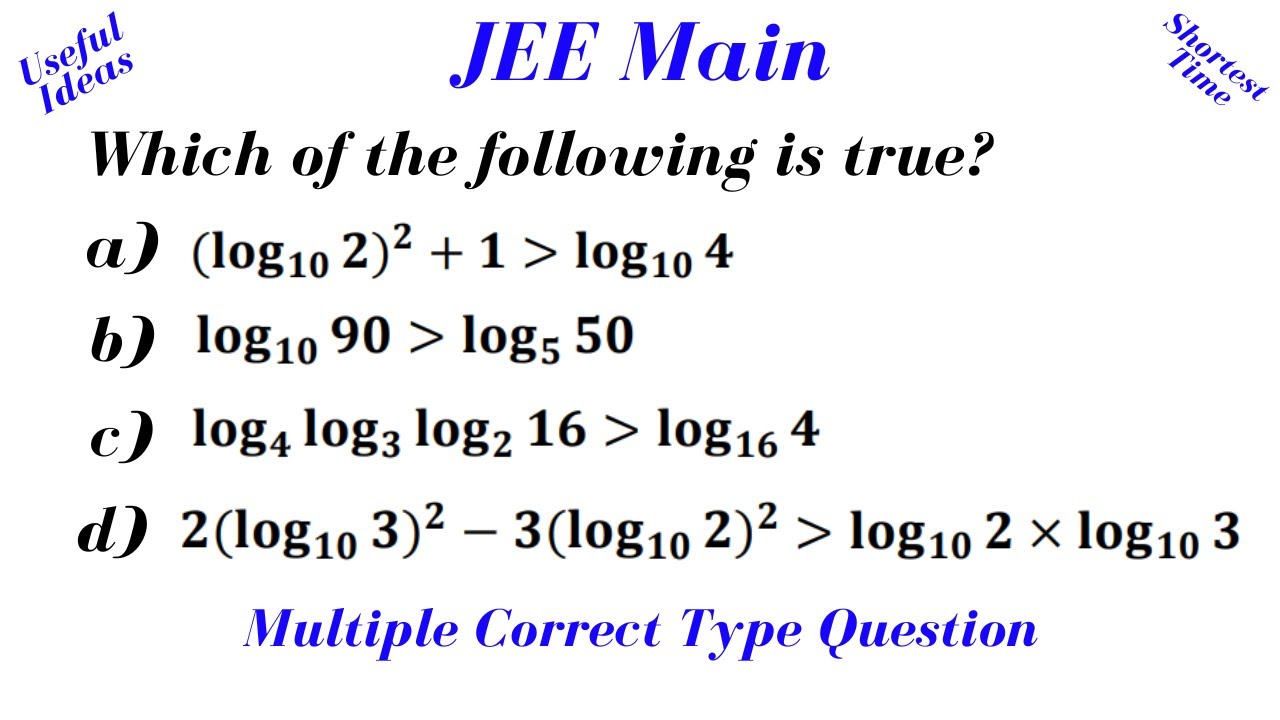Maths JEE Main 2025 | Logarithm | Competitive Exams | #maths #jeemain # ...