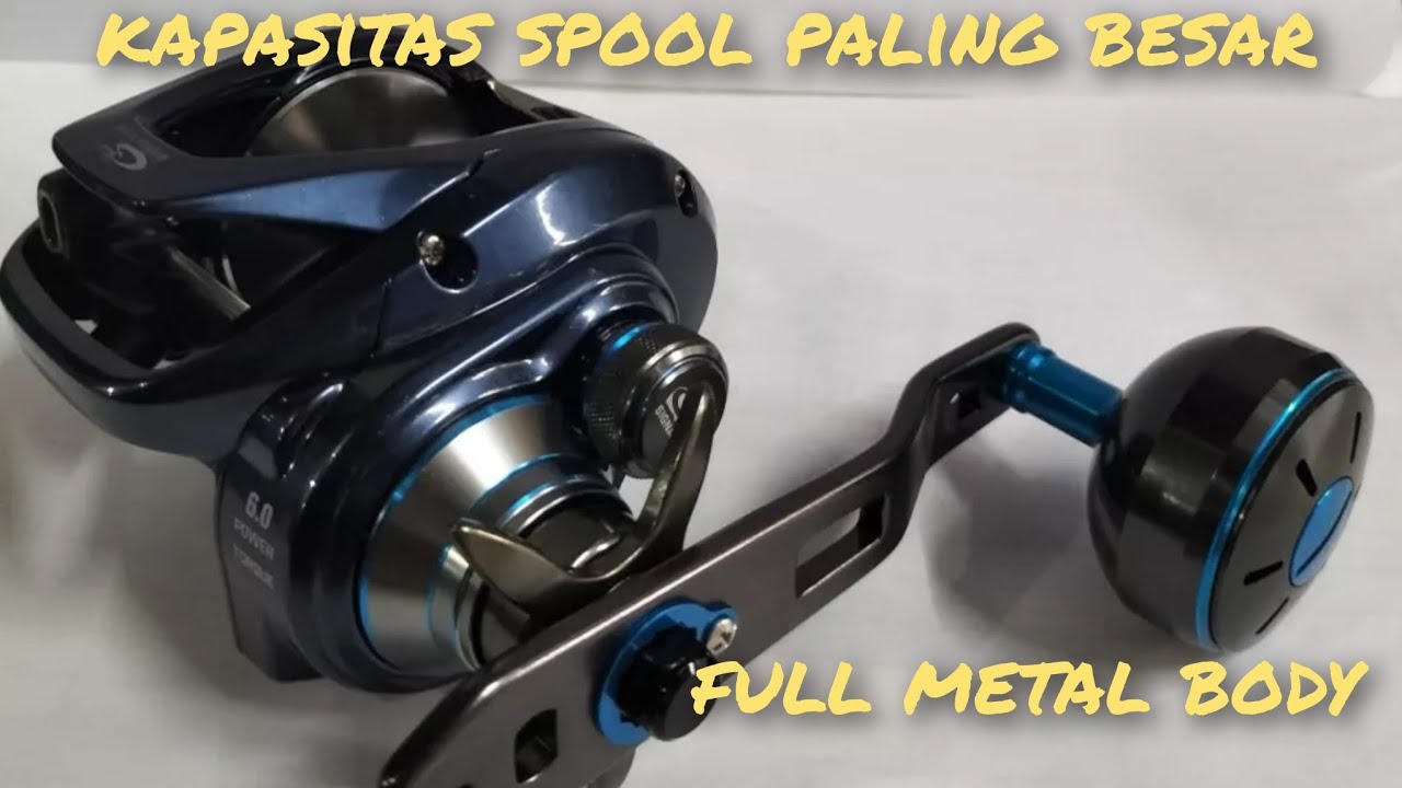 Reel g tech hyper power 401 hg, reel dengan drag besar tapi murah - YouTube