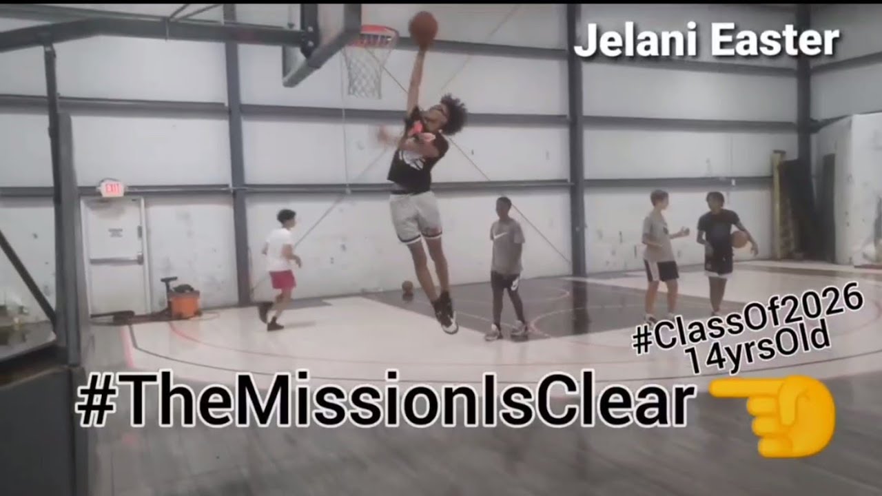 14 year old Jelani Easter can Dunk. How he does it! - YouTube