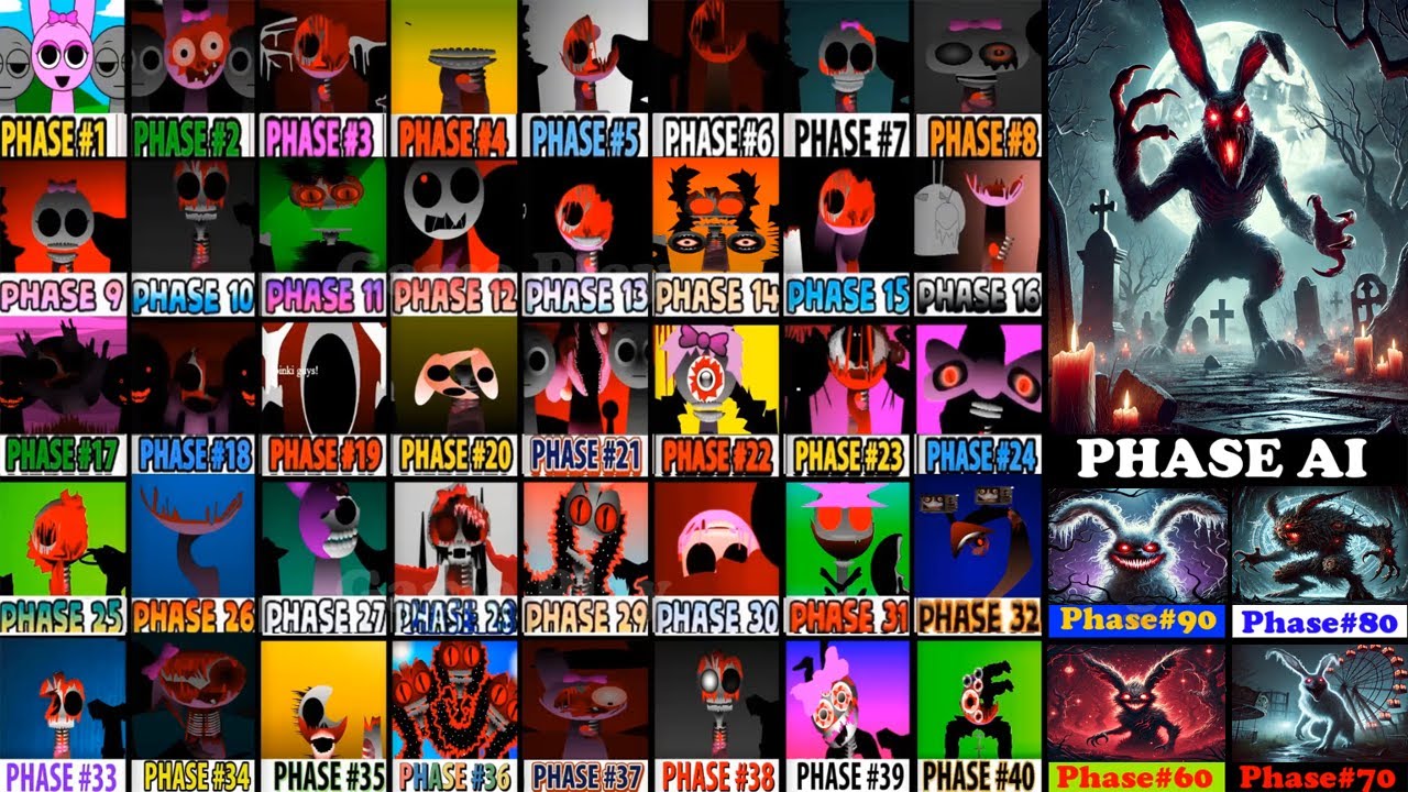 Incredibox Sprunki-Mix All Phases | Phase 10-20 VS Phase 30-40 VS phase ...