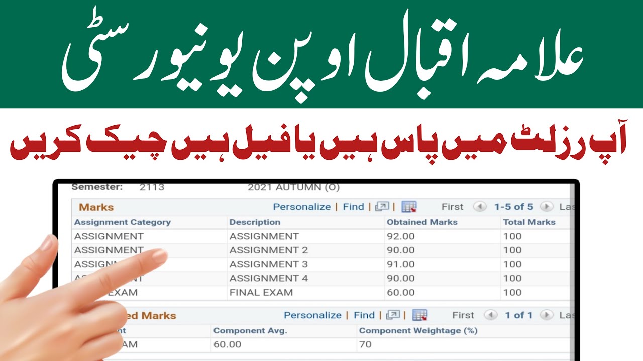 Aiou Ba Result Autumn 2021 | Aiou Paper Pass Or Fail | Aiou ...