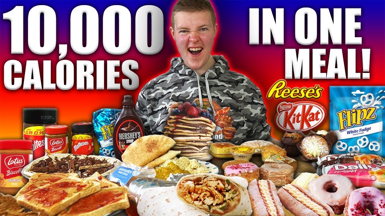 THE 10,000 CALORIE CHALLENGE IN ONE MEAL! | EPIC CHEAT MEAL - YouTube