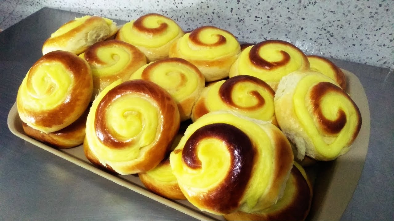 PÃO DOCE COM CREME FOFINHO GOSTOSO - RECEITA INCRÍVEL E QUE RENDE MUITO ...