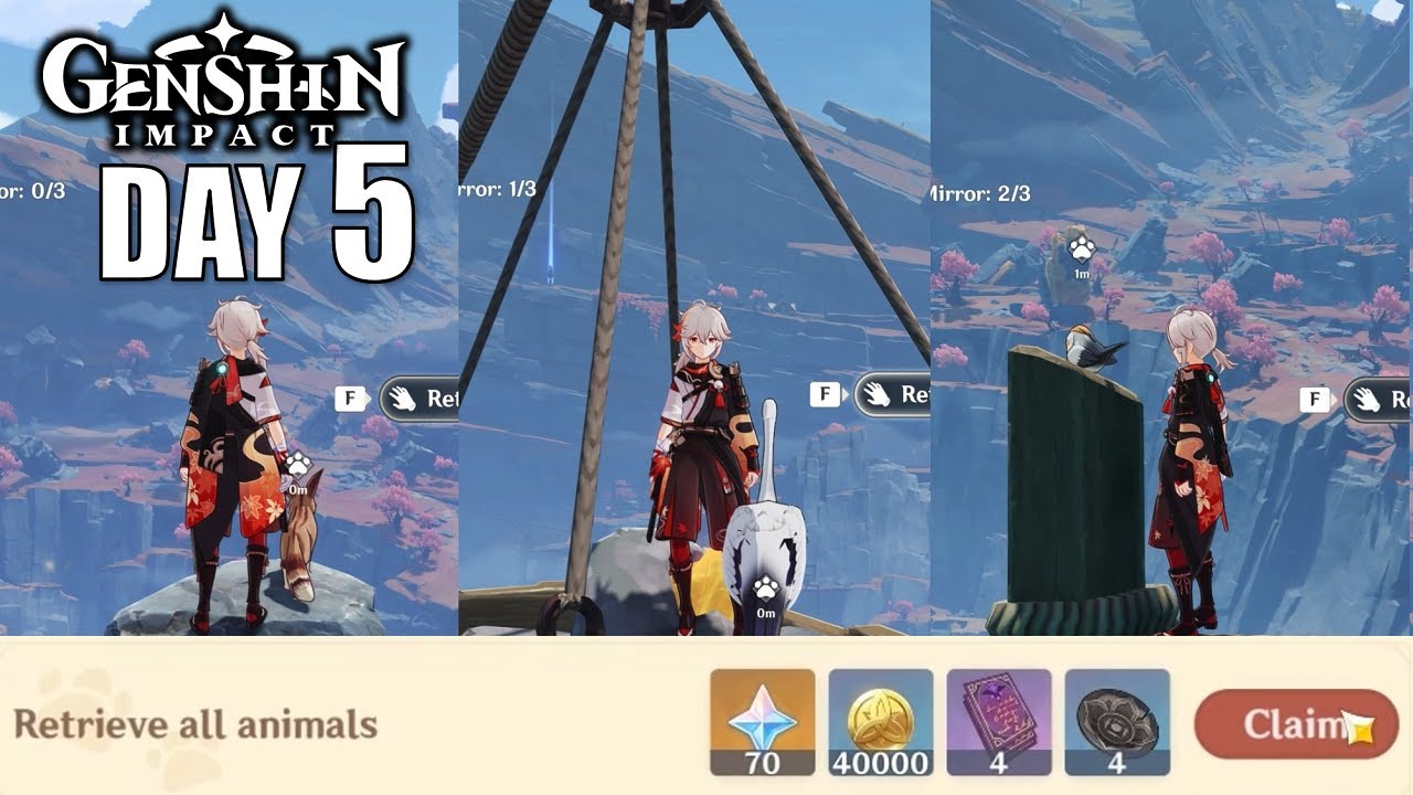 Day 5 Genshin Impact Shared Sight Animal Location - YouTube