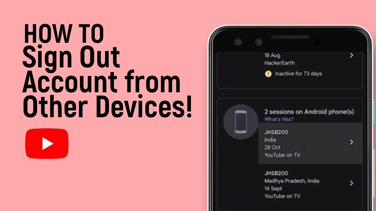 How to Sign Out Youtube Account from Other Devices [easy] - YouTube