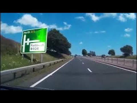 Summer Road Trip Drive With Music On History Visit To Broxden Junction ...