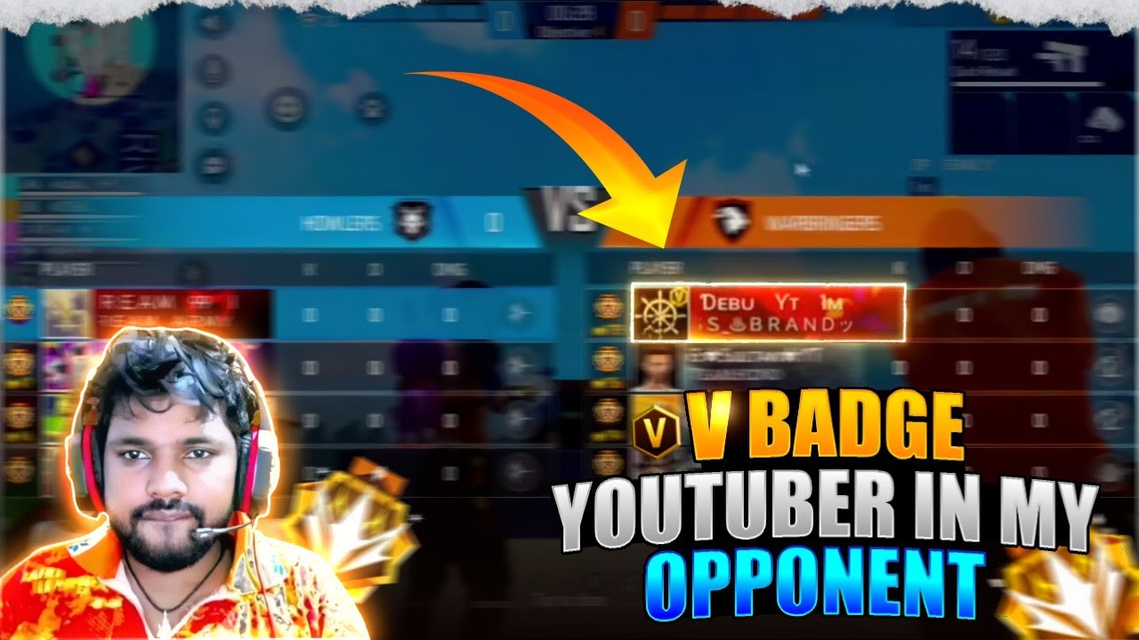 V Badge Youtuber In My Game || what happened next ? || cs best squad vs ...