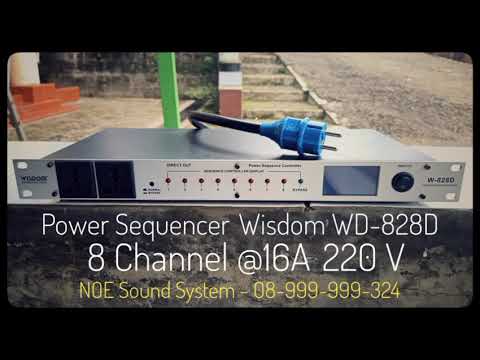 Power Sequencer Wisdom WD-828D - YouTube