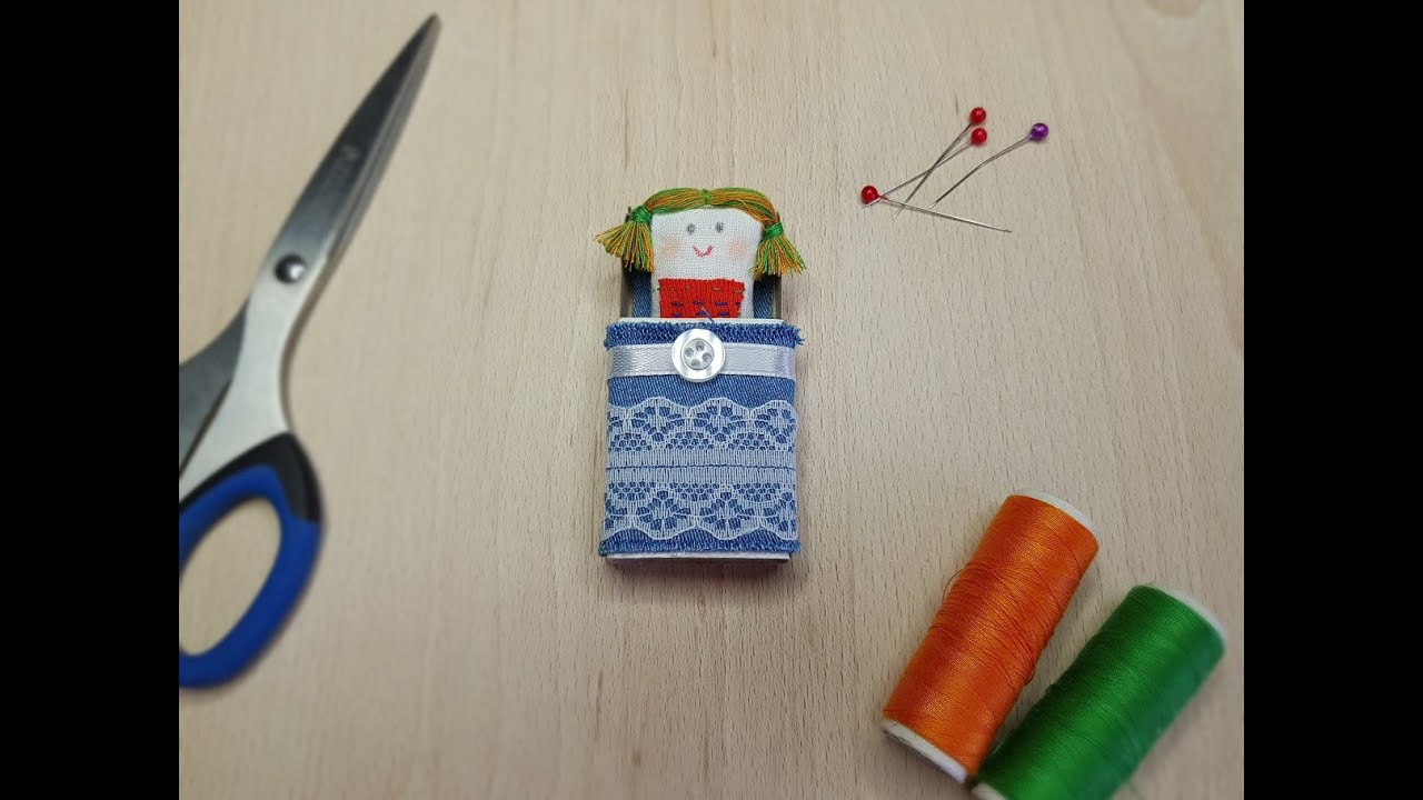 Great Idea from a Matchbox and Pieces of Fabric - CRAFTMANIA - YouTube