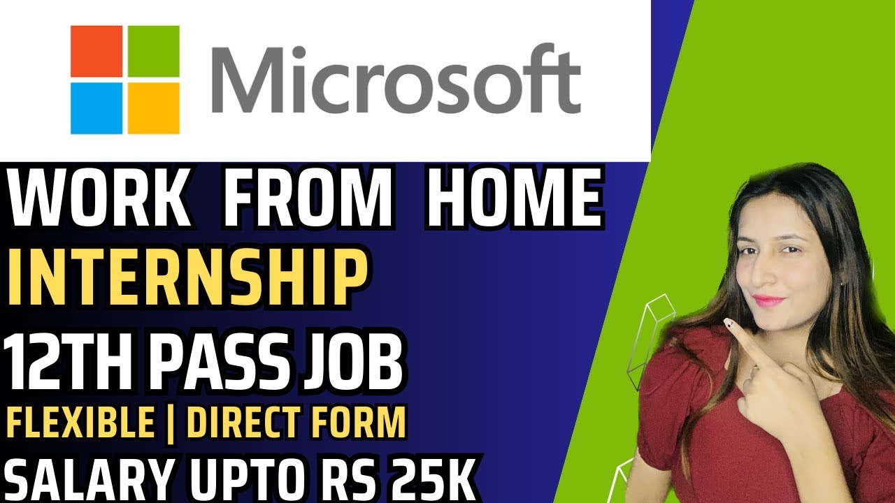 Microsoft Hiring | Work From Home | 12th Pass Eligible | Freshers Job ...