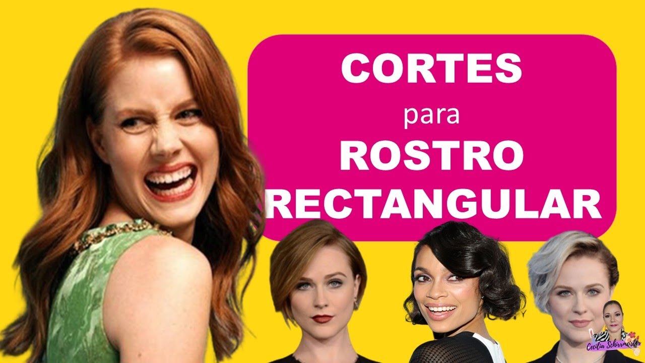 CORTES para un ROSTRO RECTANGULAR #cortes #rostrorectangular - YouTube