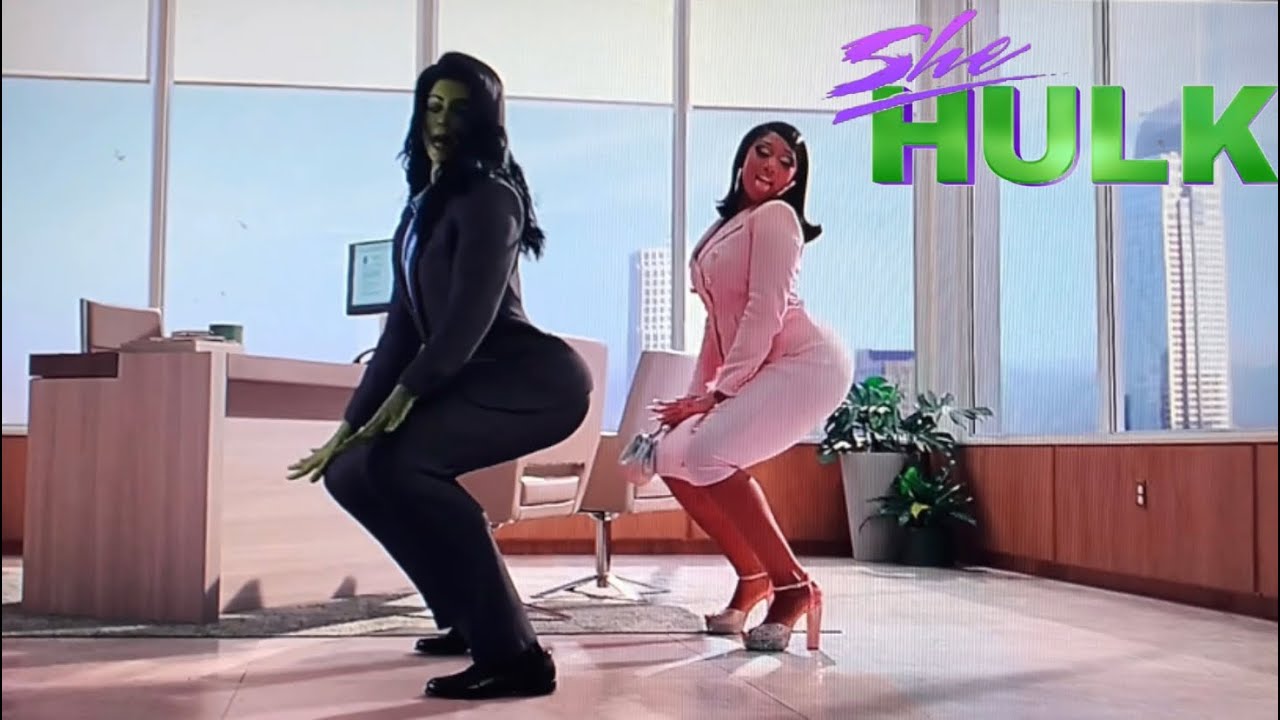 She Hulk twerking with Megan Thee Stallion end Credit scene - YouTube