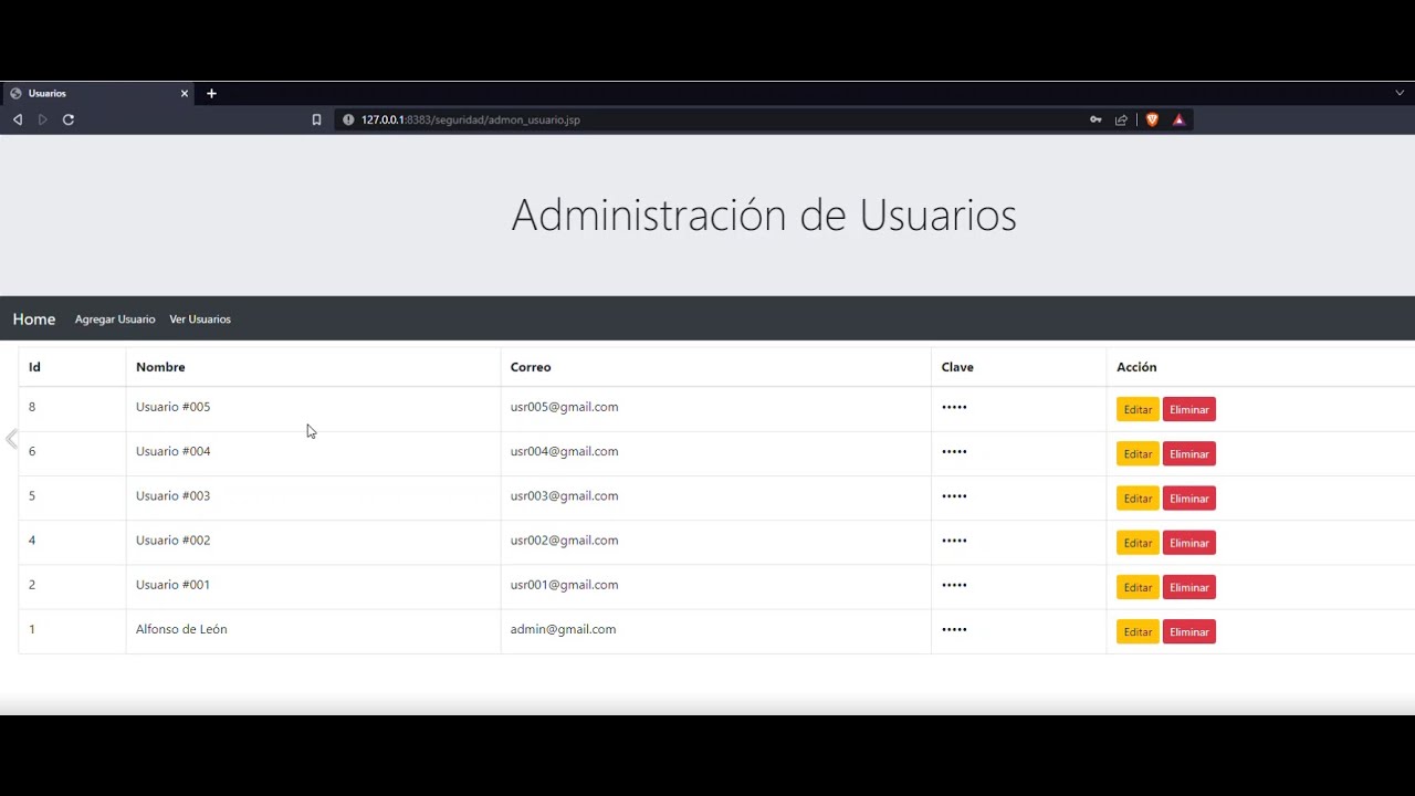 Java Web Seguridad y Menú Dinámico - YouTube