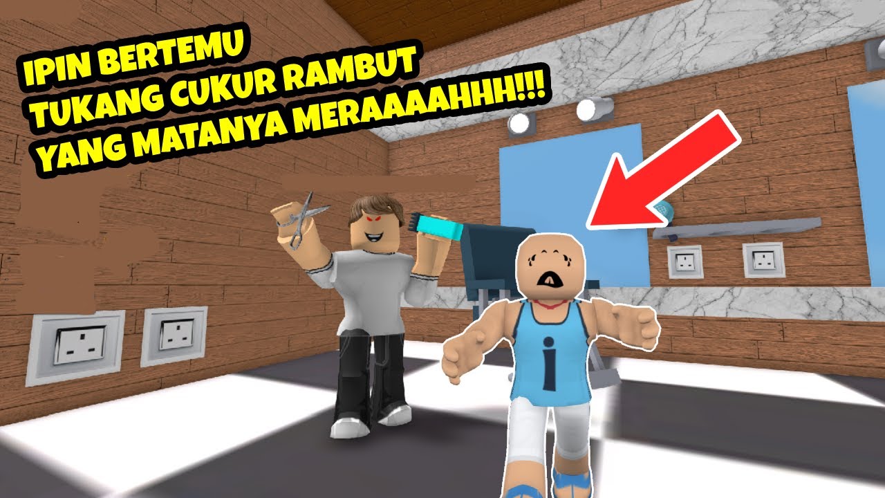 IPIN BERTEMU TUKANG POTONG RAMBUT YANG JAHAT - ROBLOX ESCAPE THE ...