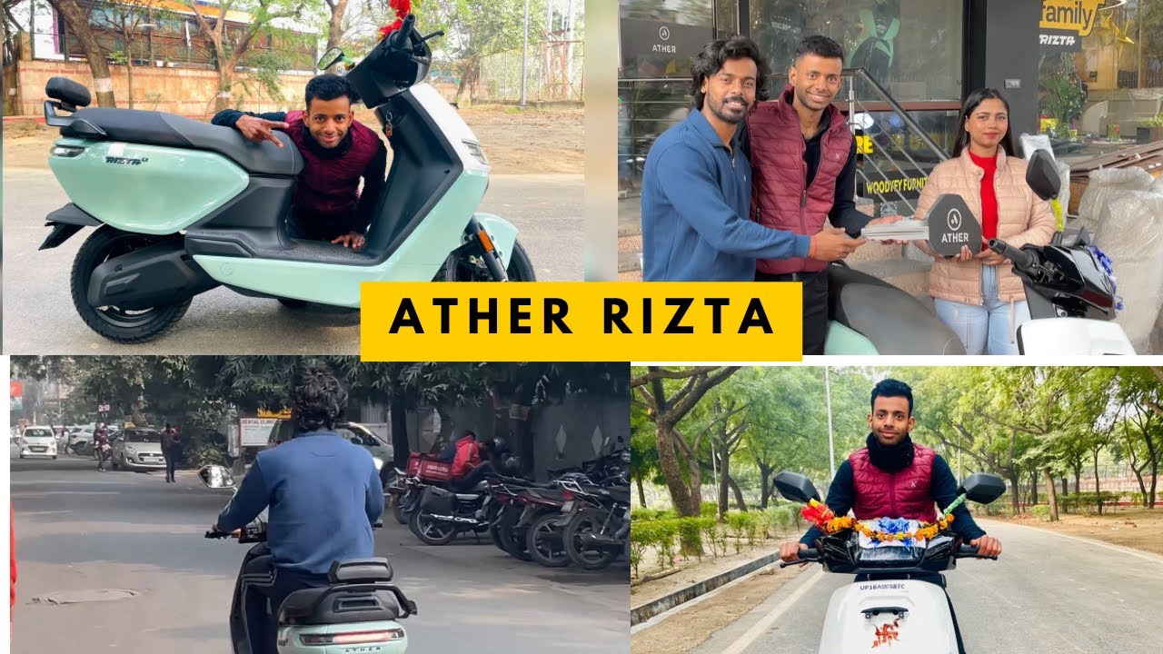 Ather Rizta 3.7 Delivery | Rizta Top Model | Rizta Family Scooter - YouTube
