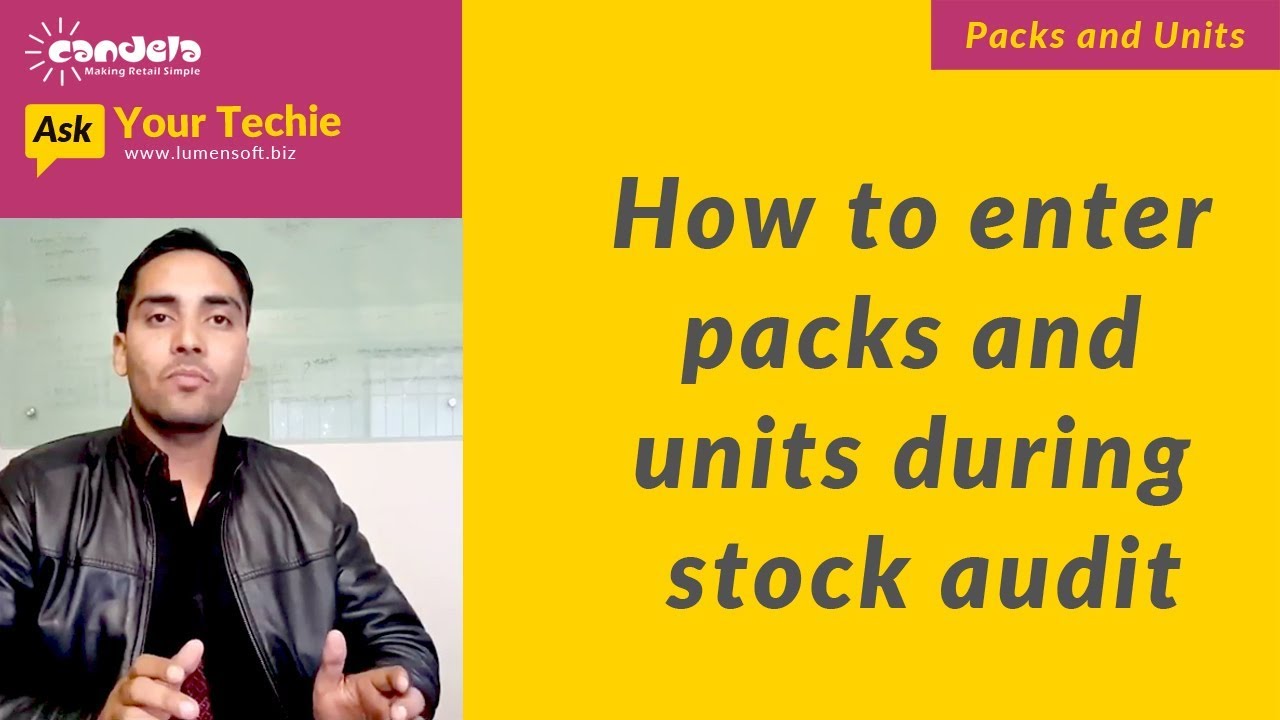 Retail Software: Managing Pack Product on Stock Audit Screen - YouTube