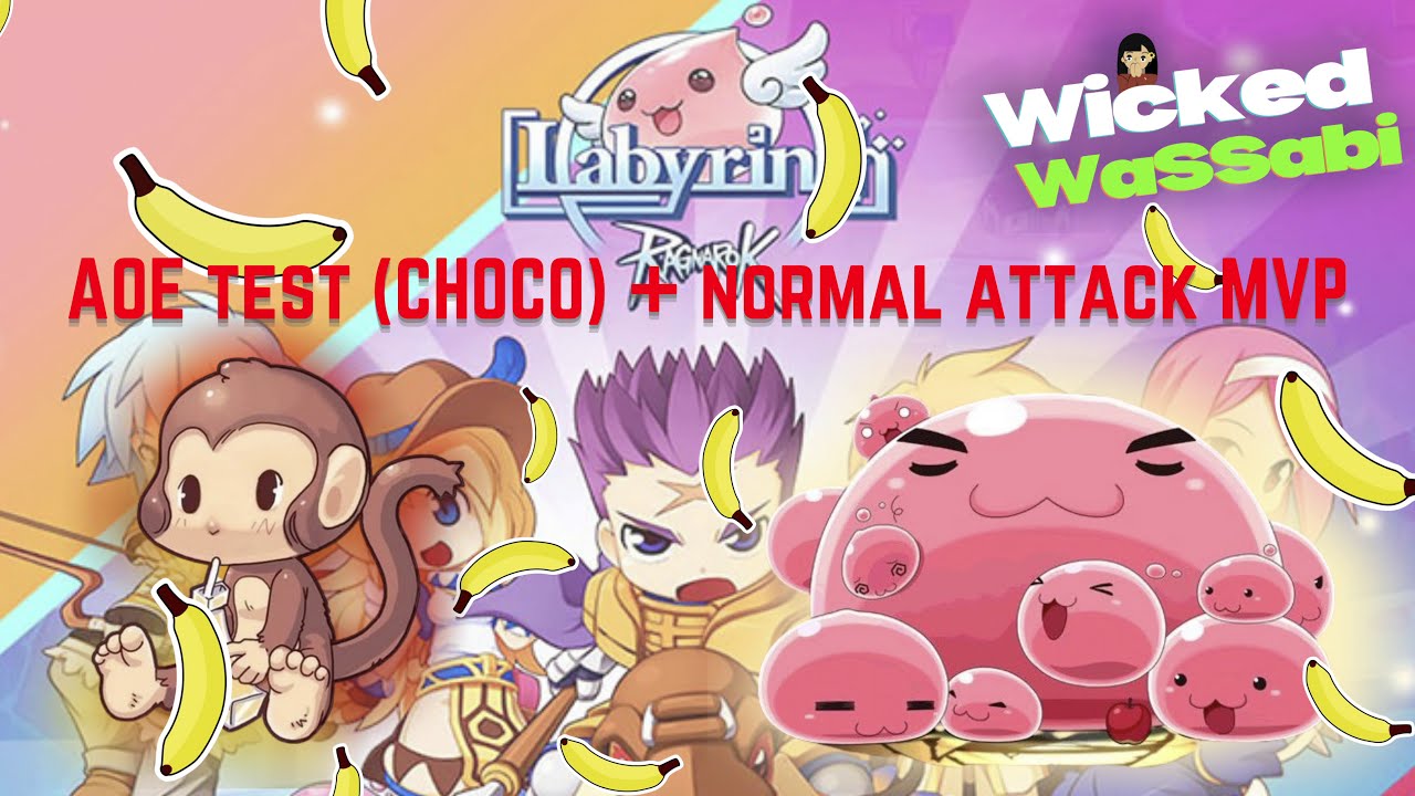 Labyrinth of Ragnarok | AOE (Holy Cross) test on Choco + Normal attack ...