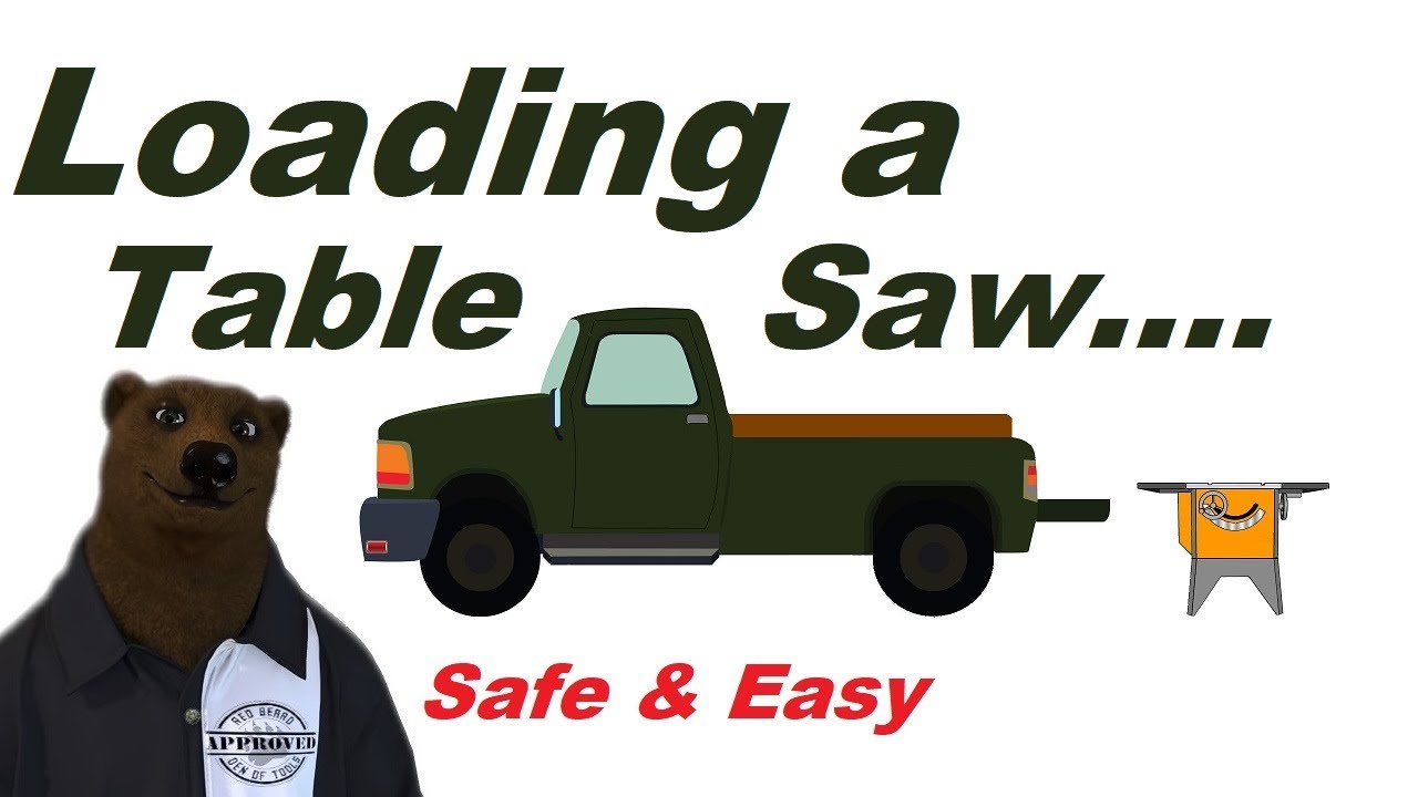 How to Load a Table Saw (By yourself & Safely) - YouTube