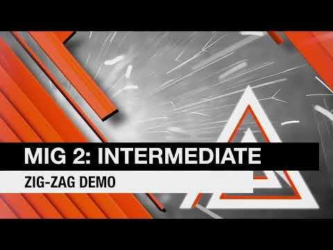 32. MIG welding.  Puddle control, Zig Zag Demo