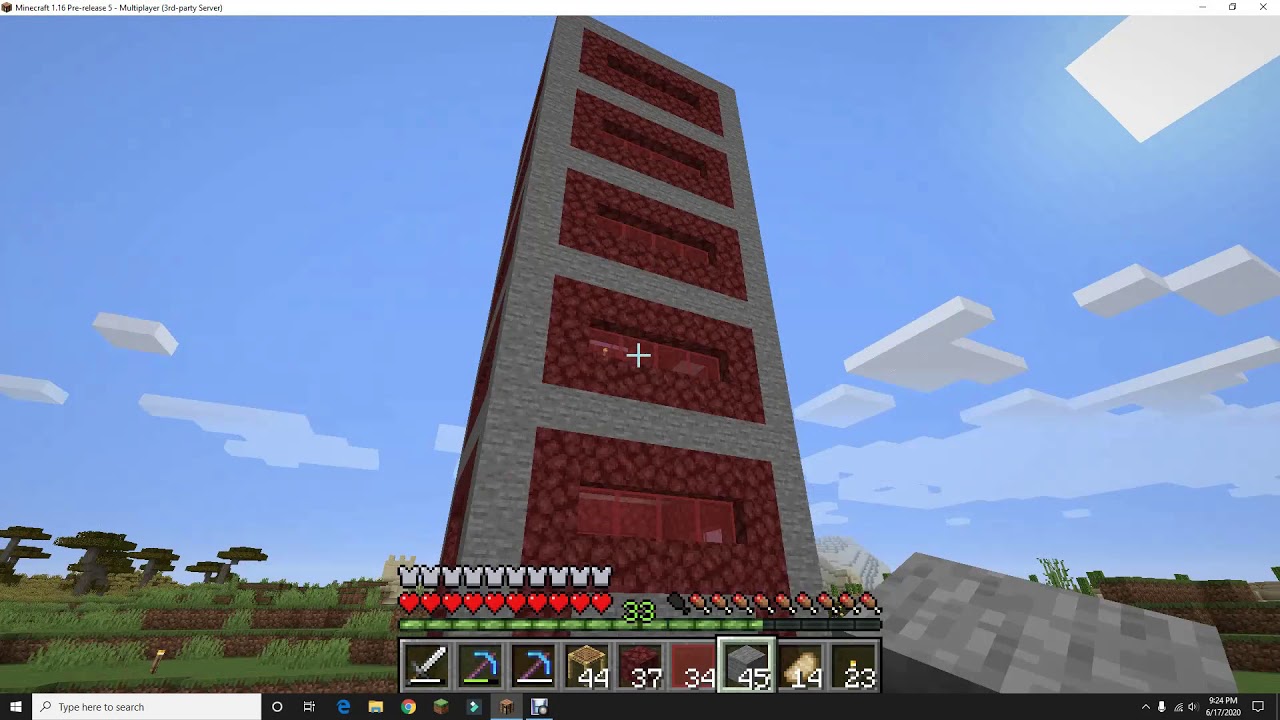 Minecraft Lets Play Ep 2 The Netherack Building - YouTube