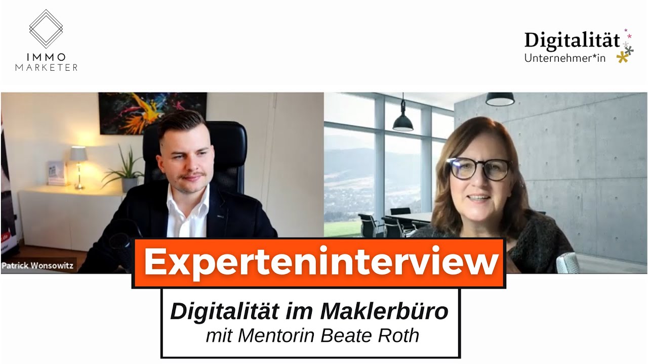 Experteninterview: Beate Roth über Digitalität im Maklerbüro - YouTube