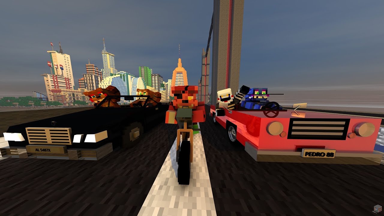 ROCKSTAR ANIMATRONICS w/@MCFnaFGaa (Minecraft Roleplay) Minecraft FNAF ...