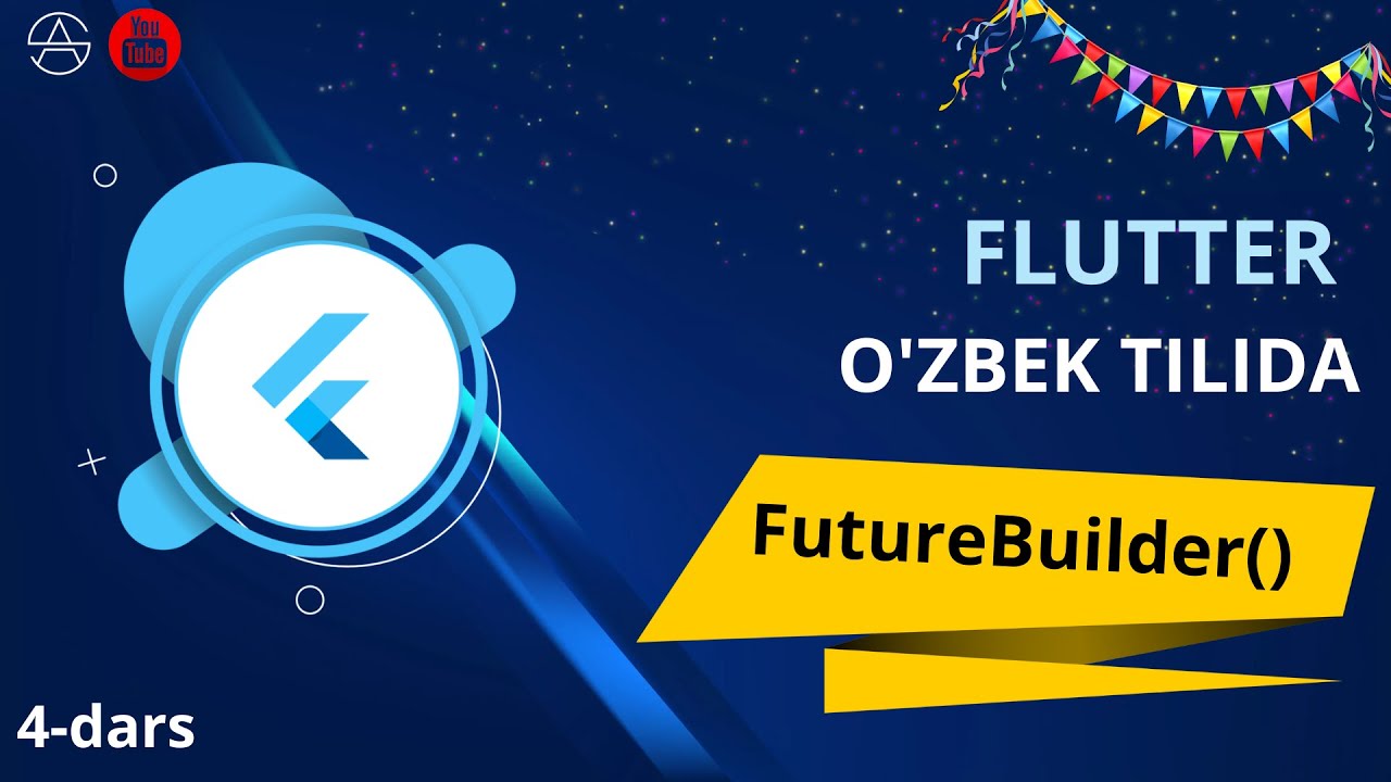 Flutterda FutureBuilder va DIo package bilan ishlash | Flutter ozbek tilida 4-dars - YouTube