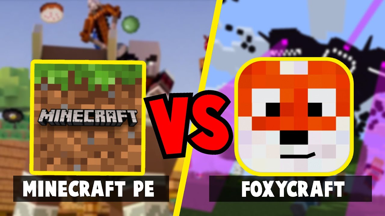 Minecraft PE vs FOXYCRAFT - YouTube